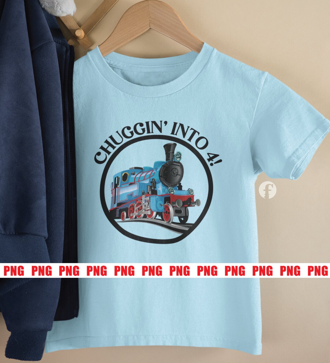 Chuggin' Into 4, 4th Birthday, Train Birthday, PNG, 4 Years Old - Etsy