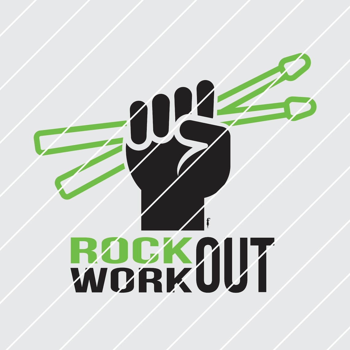 Pound Rockout Workout SVG DFX Cut File | Etsy