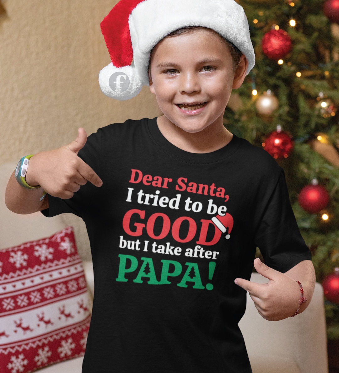 Dear Santa, I Tried to Be Good SVG DXF Cut File - Etsy