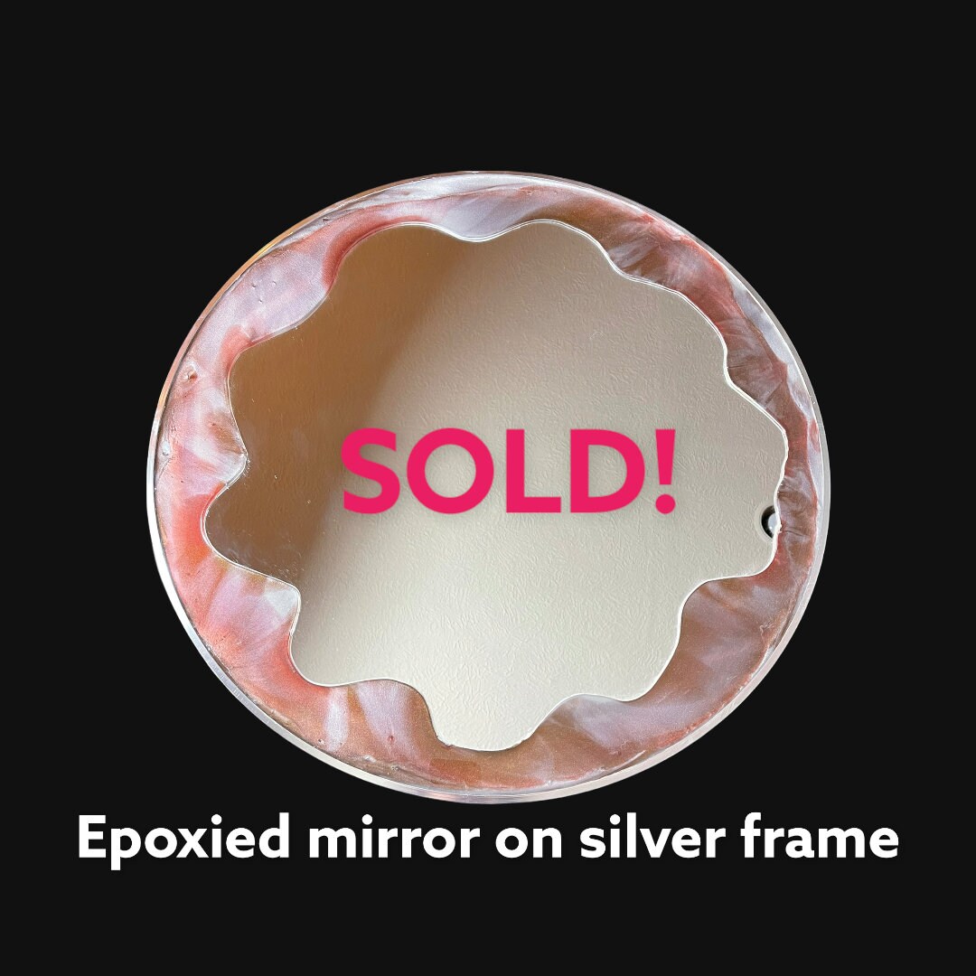 Epoxy Mirror - Earth Tones 24” Free Shipping - Etsy