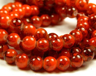 Red Glass Marble - Etsy