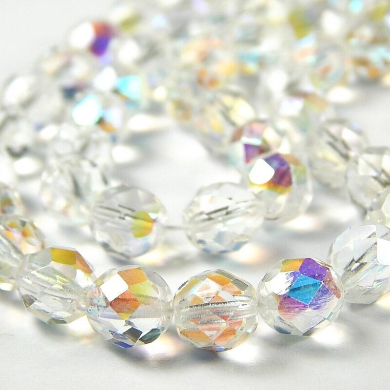 1mm Czech Clear Ab Beads - Etsy