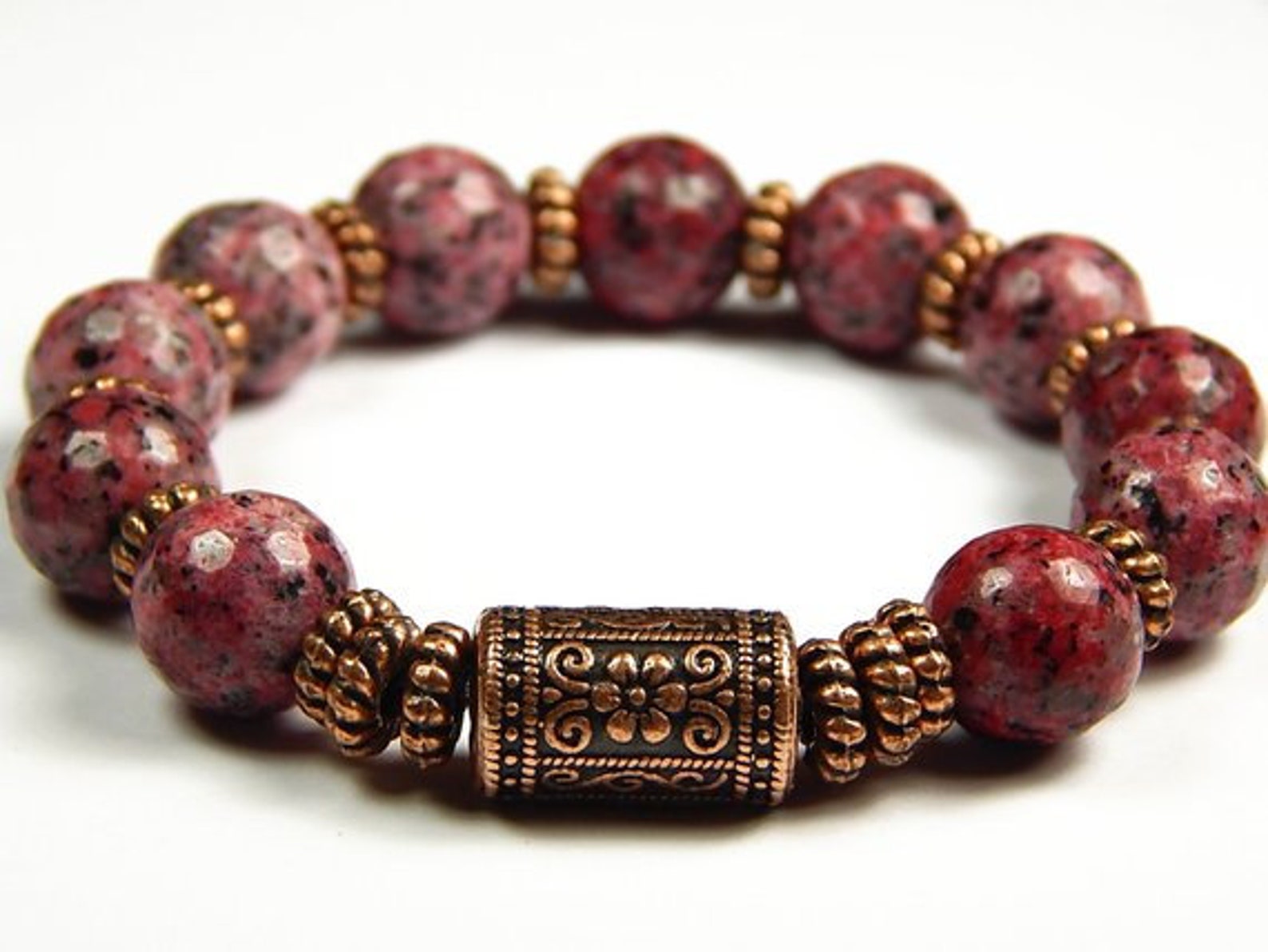 5 Pcs - 17mm X 10mm Antique Copper Spacer Beads - Tube Beads - Column ...