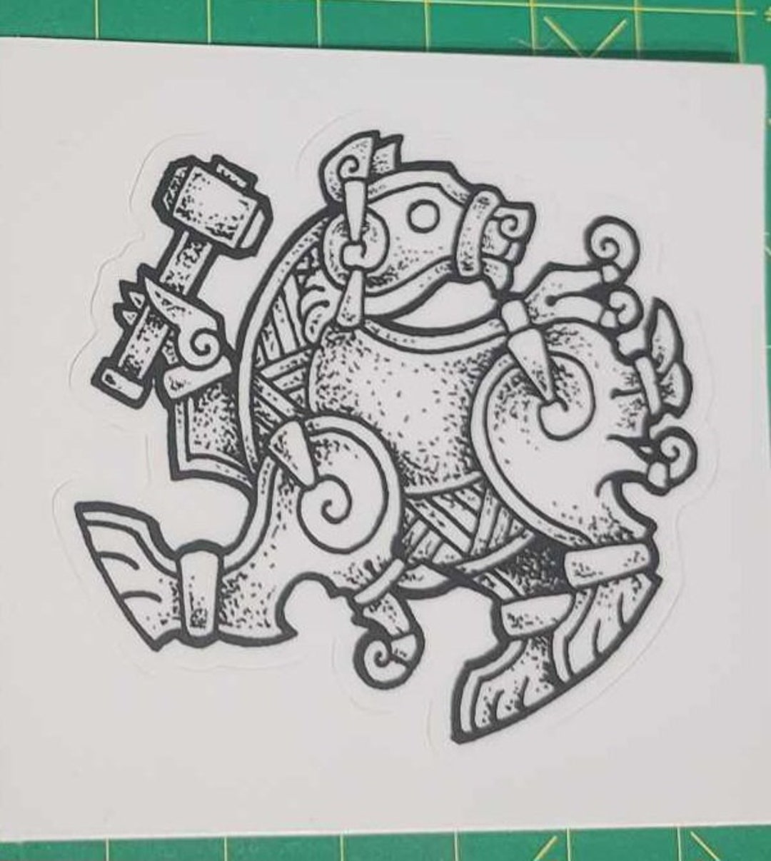 Hammer Bear Sticker - Etsy
