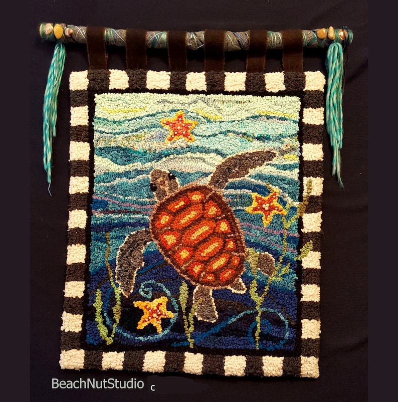 By the Sea Rug Hooking Pattern - Etsy