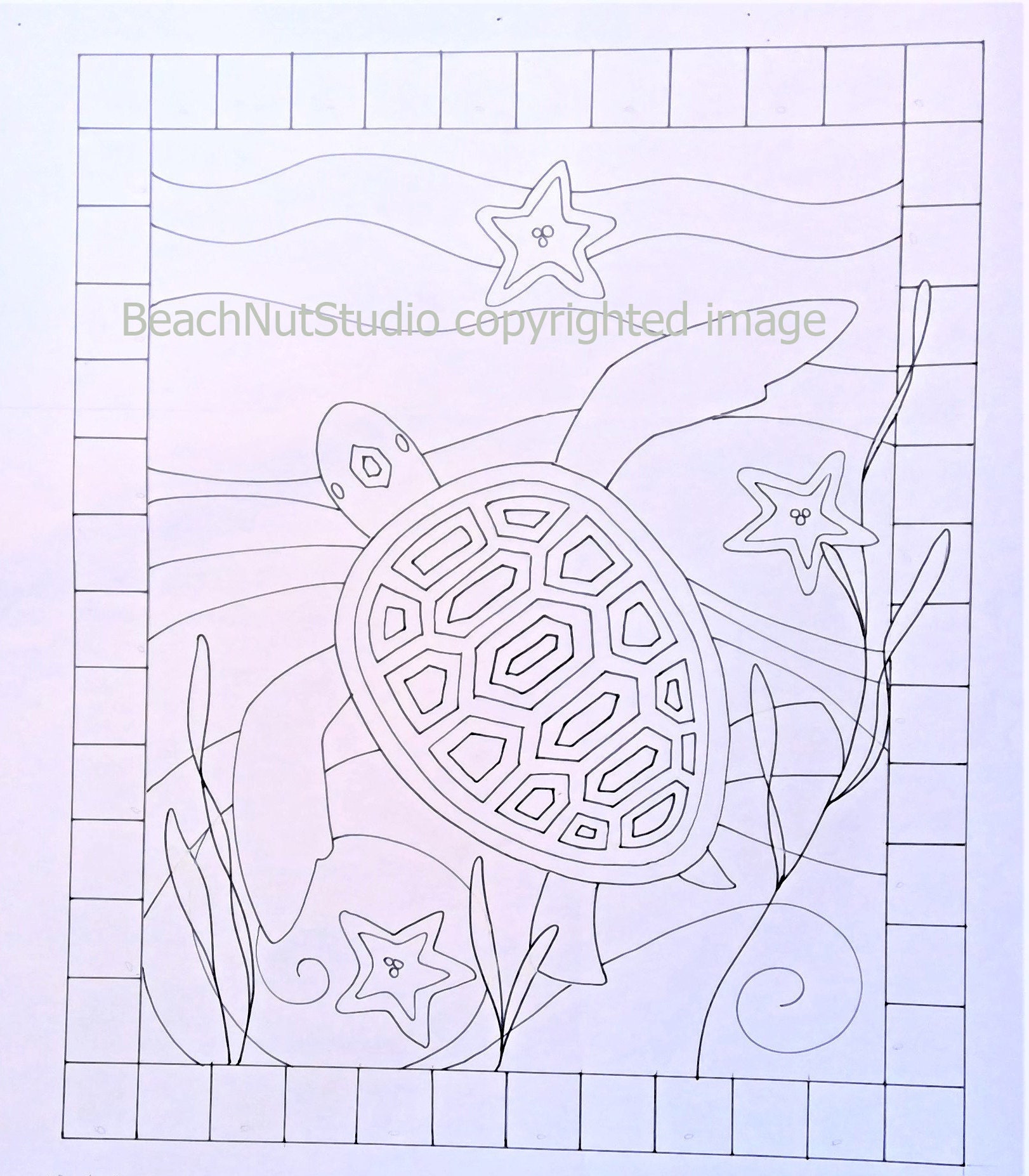 By the Sea Rug Hooking Pattern - Etsy