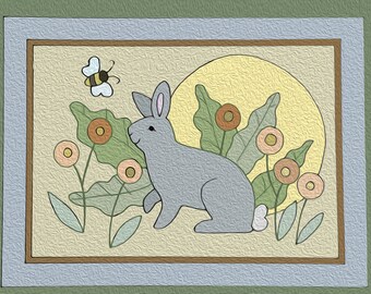 Bunny Dreams Rug Hooking Pattern and Kit - Etsy