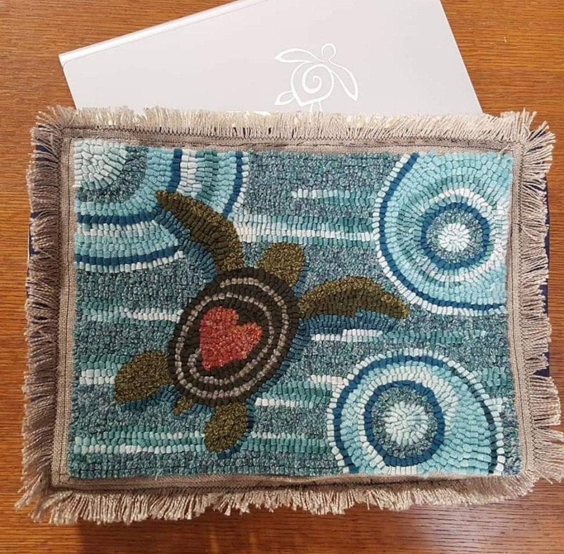 Baby Sea Turtle Rug Hooking Pattern - Etsy