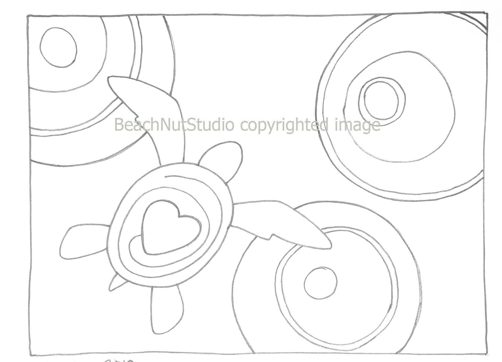 Baby Sea Turtle Rug Hooking Pattern - Etsy