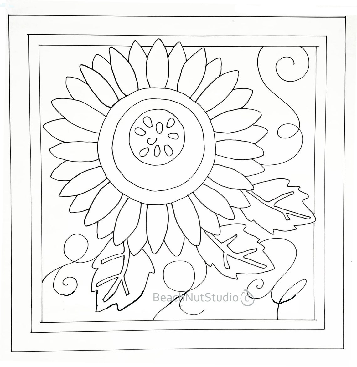 Sunshine on My Shoulder Sunflower Rug Hooking Pattern - Etsy