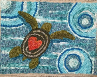 Sea Turtle Florida Beach Turtles Shells Rug Hooking Pattern - Etsy