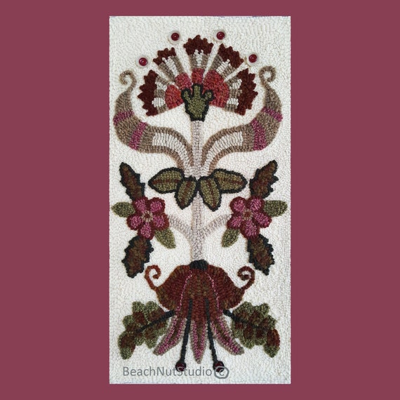 Margaret Primitive Rug Hooking Pattern - Etsy