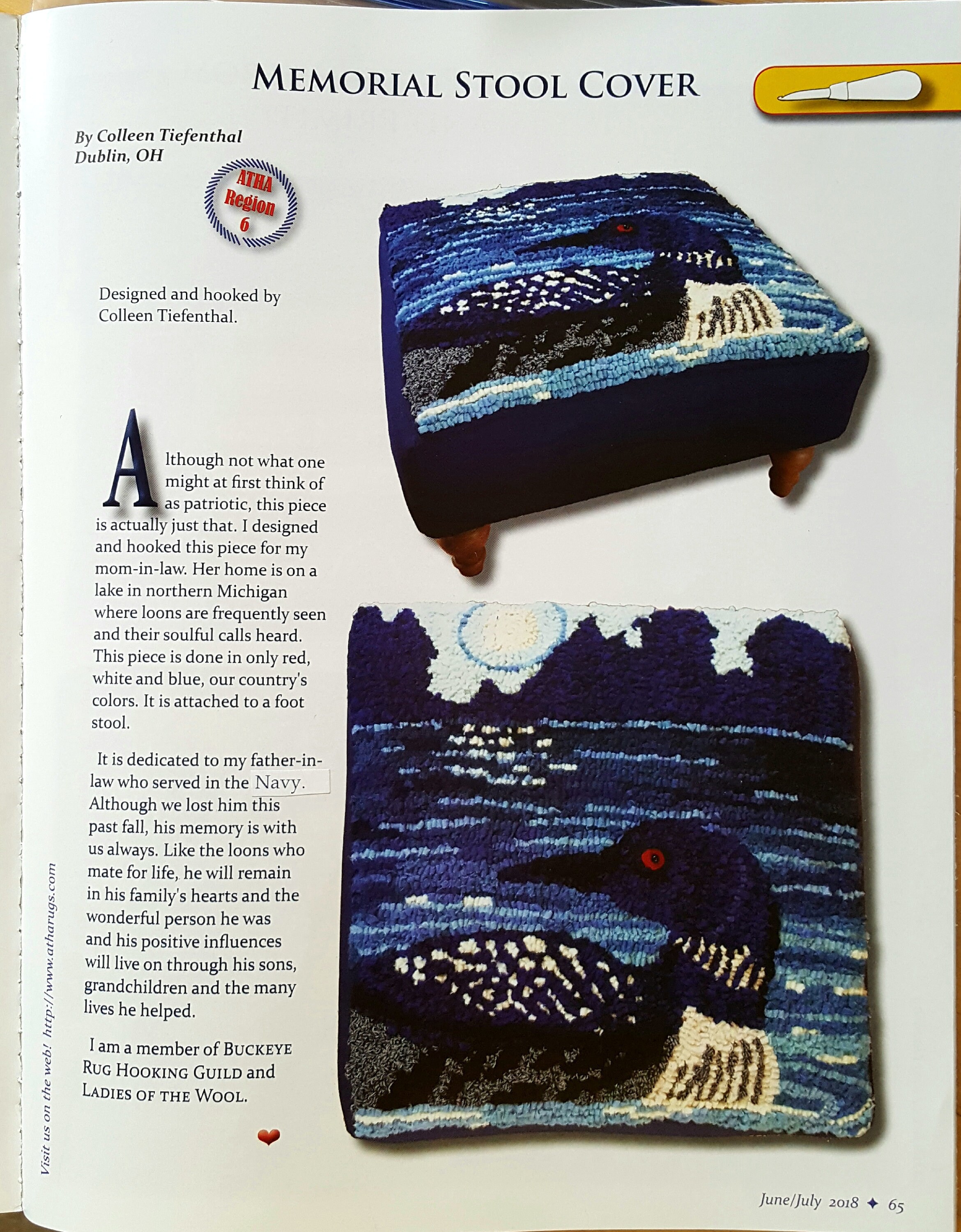 Six Mile Lake Loon Rug Hooking Pattern - Etsy