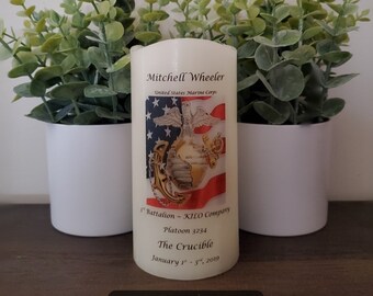 United States Marine Corps GRADUATION & CRUCIBLE Candle Table - Etsy