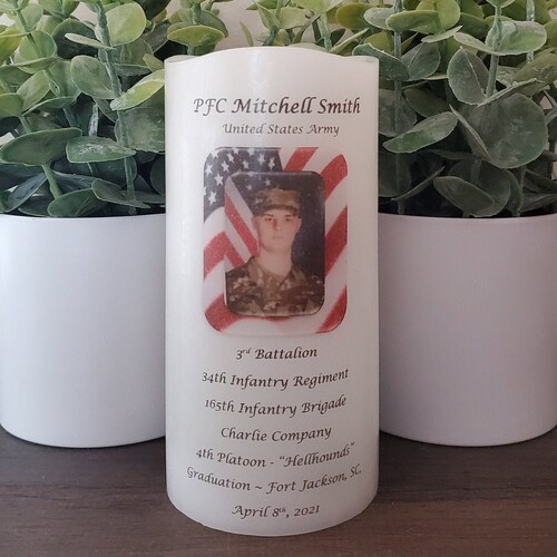 Army Forge Customizable Graduation Candle Celebrate the | Etsy