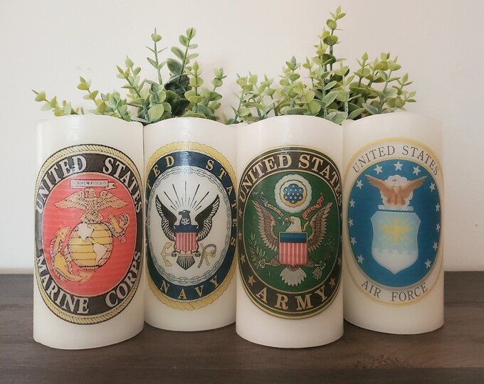 United States Military Emblem Candle Memorial Honorary - Etsy