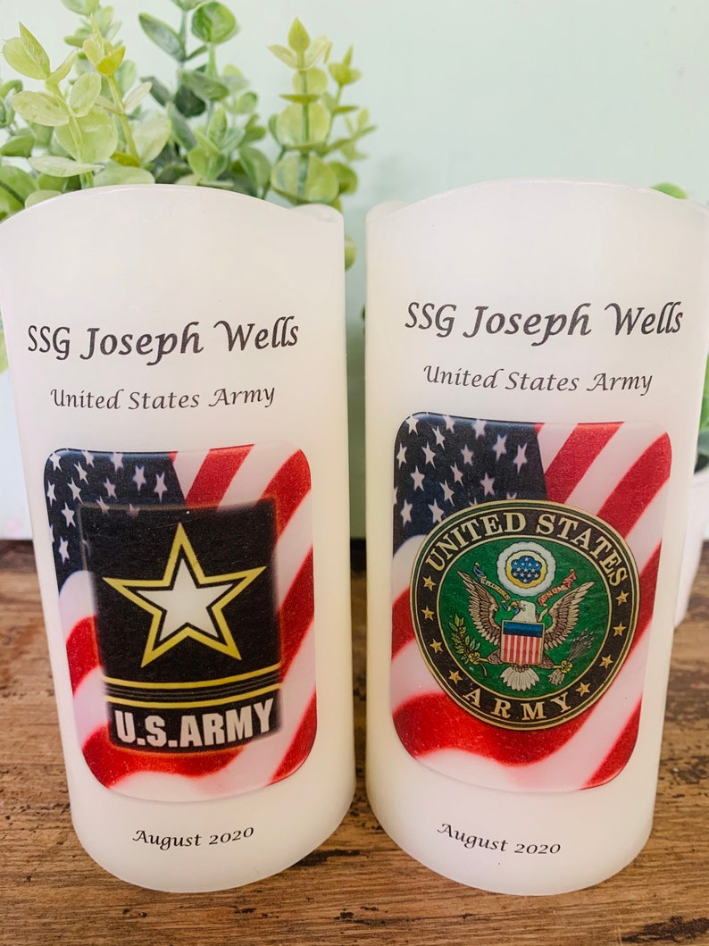 Army Deployment Prayer Vigil Candle Have it Personalized | Etsy