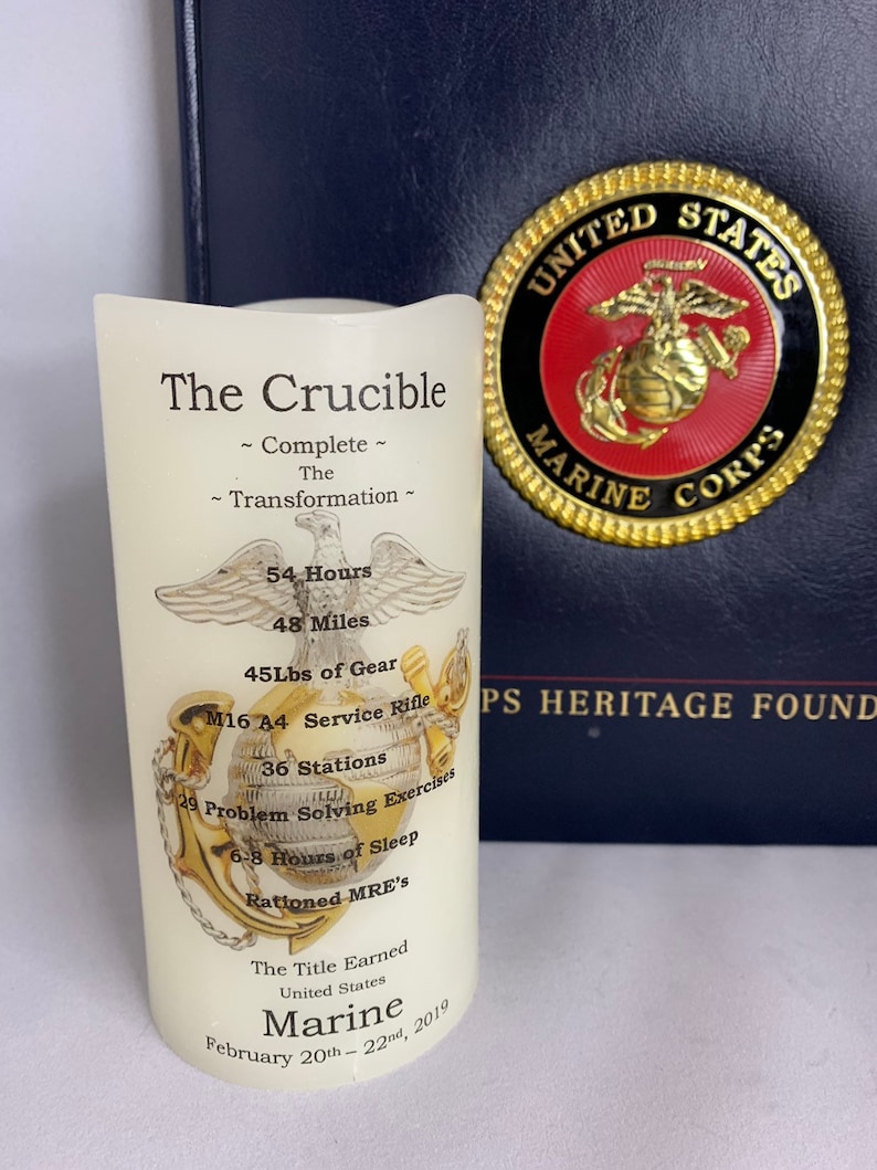 United States Marine Corps Crucible Candle Have it | Etsy