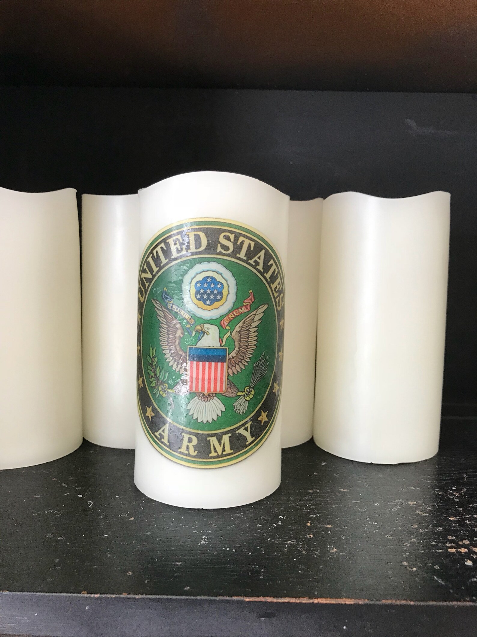 United States Military Emblem Candle Lantern | Etsy