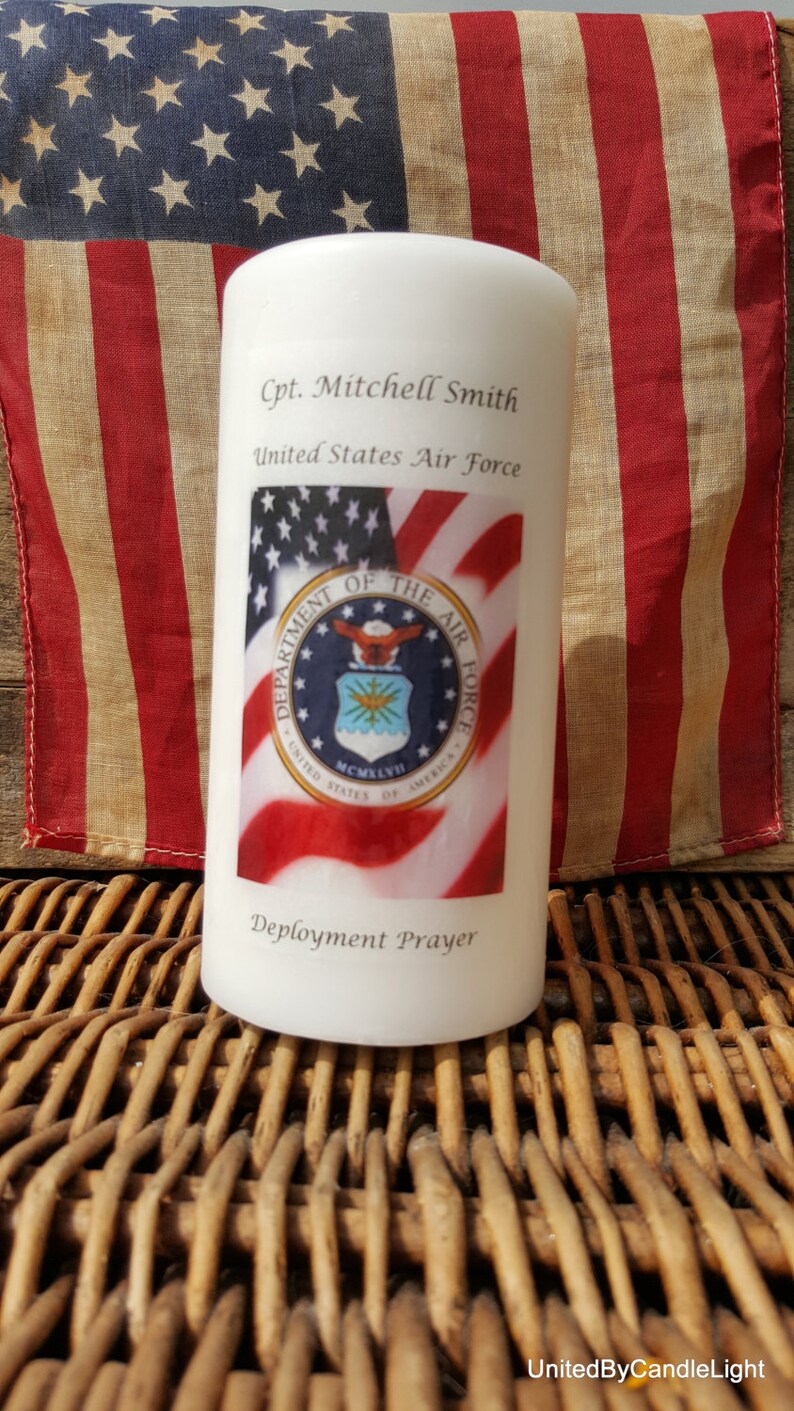 1 United States Air Force Deployment Prayer Vigil Candle Have - Etsy