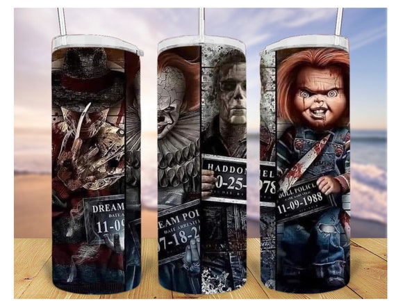 Horror Mugshot Sublimation Tumbler - Etsy