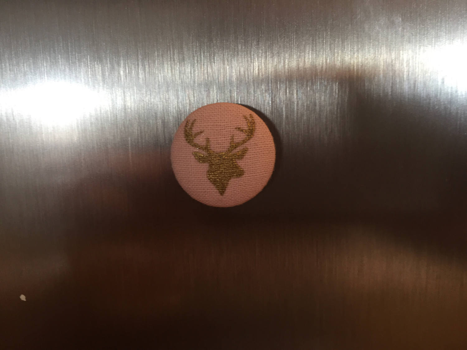 Pink and Gold Deer Magnets Set of Four - Etsy