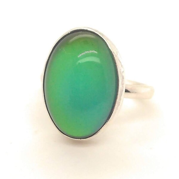 Mood Ring Sterling Silver - Etsy