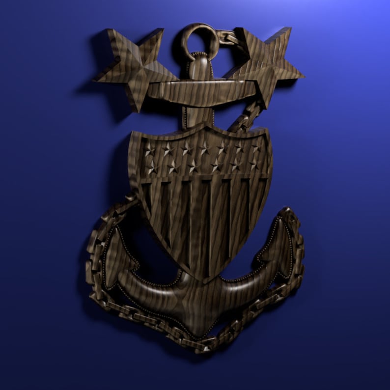 Coast Guard Master Chief Petty Officer MCPO Insignia 3D Stl - Etsy