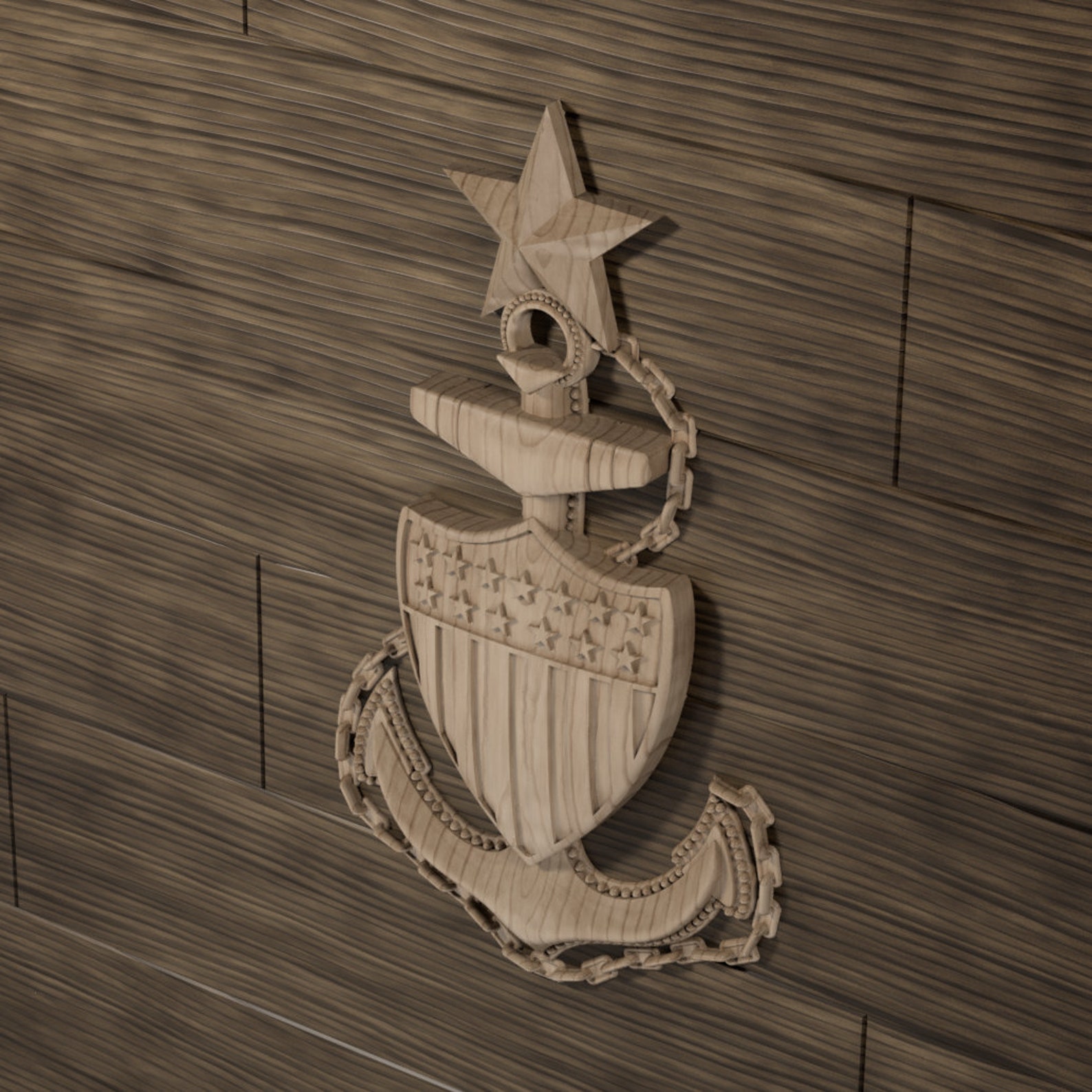 Coast Guard Senior Chief Petty Officer SCPO insignia 3D stl | Etsy