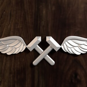Navy Aviation Structural Mechanic (AM) Rating Badge 3D Stl File for CNC ...