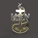 Navy Senior Chief Petty Officer (SCPO) Insignia 3D Stl File for CNC ...