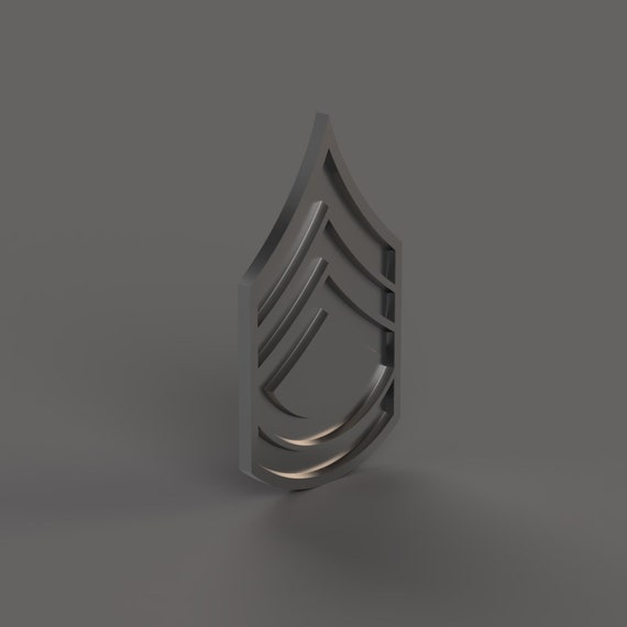 Army Sergeant First Class SFC insignia 3D stl file for CNC | Etsy
