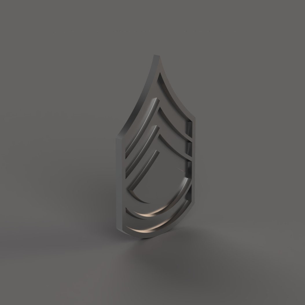 Army Sergeant First Class (SFC) Insignia 3D Stl File for CNC Router - Etsy
