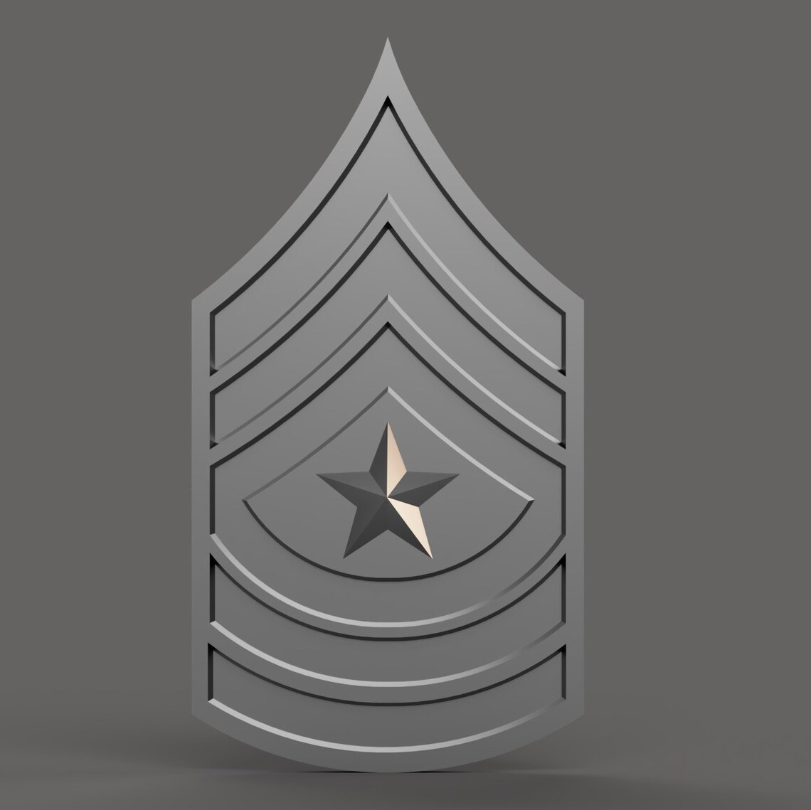 Army Sergeant Major (SGM) Insignia 3D Stl File for CNC Router - Etsy
