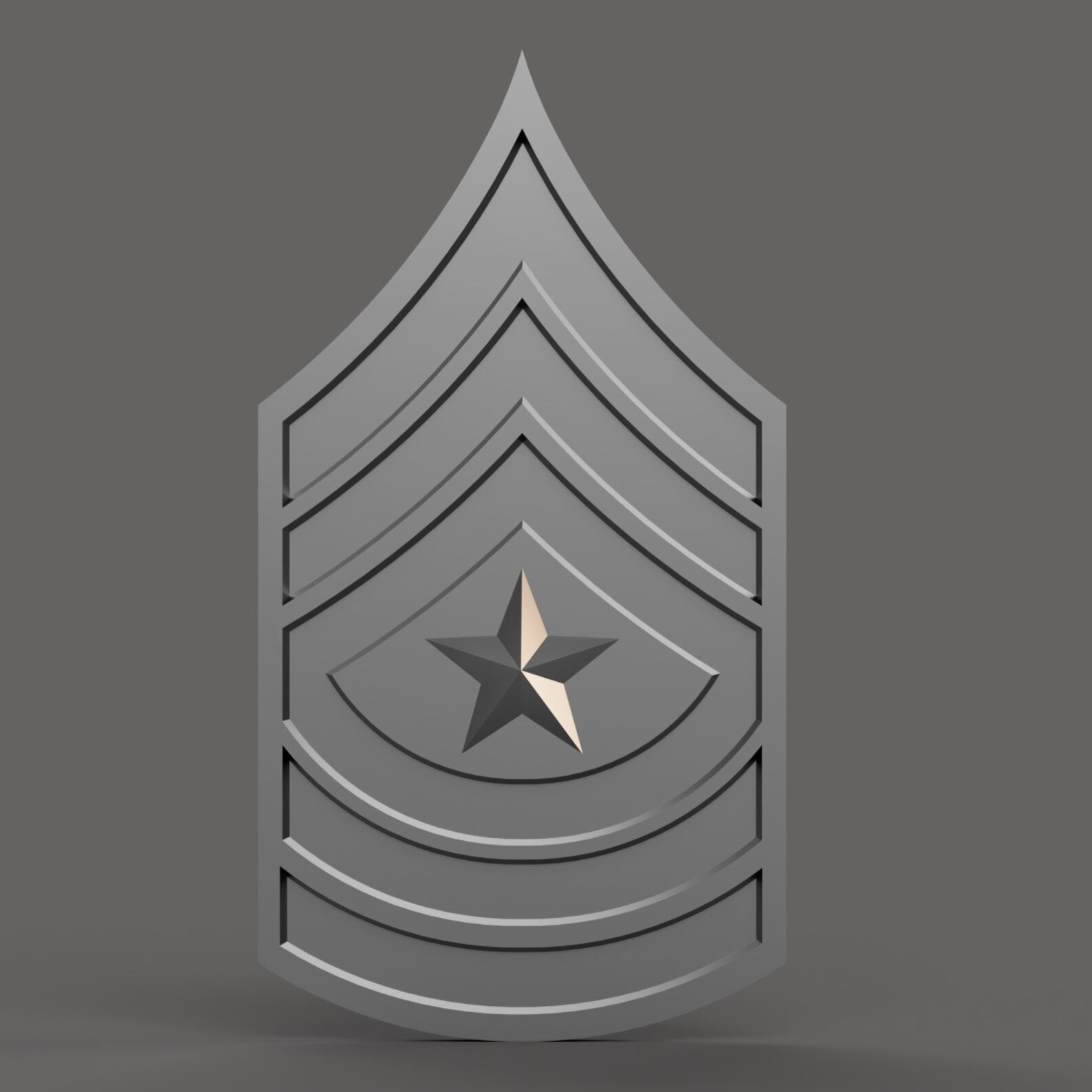 Army Sergeant Major (SGM) Insignia 3D Stl File for CNC Router - Etsy