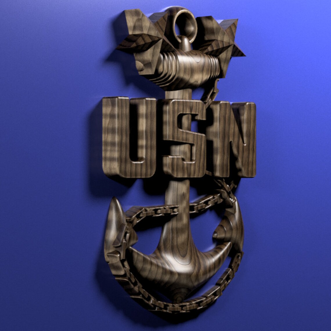 Navy Master Chief Petty Officer (MCPO) Insignia 3D Stl File for CNC ...