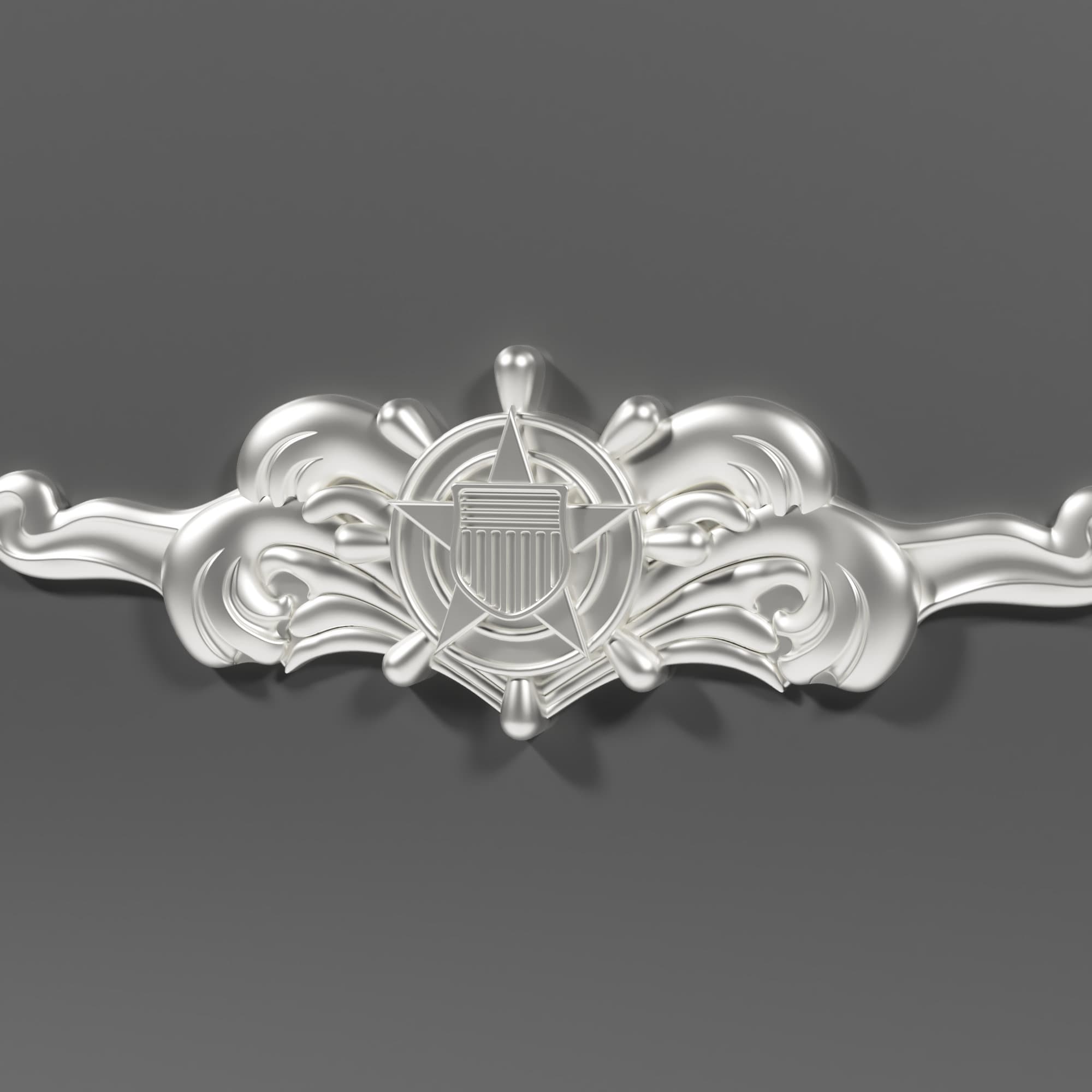 Coast Guard Cutterman Insignia 3D Stl File for CNC Router - Etsy