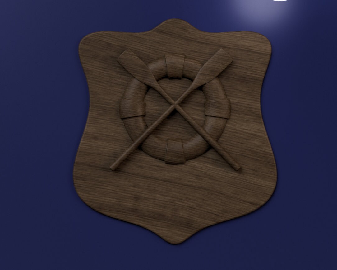 Coast Guard Surfman Insignia 3D Stl File for CNC Router - Etsy