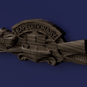 Navy Expeditionary Warfare (EXW) Insignia 3D Stl File for CNC Router - Etsy
