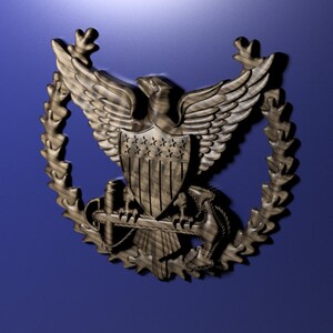 Coast Guard CO Ashore Insignia 3D Stl File for CNC Router - Etsy