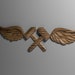 Navy Aviation Structural Mechanic (AM) Rating Badge 3D Stl File for CNC ...