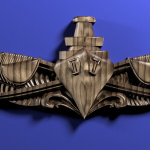 Navy Enlisted Surface Warfare Specialist ESWS Insignia 3D Stl File for ...