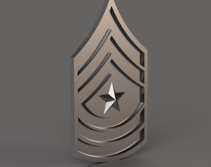 Army Drill Sergeant Badge 3D Stl File for CNC Router - Etsy Canada