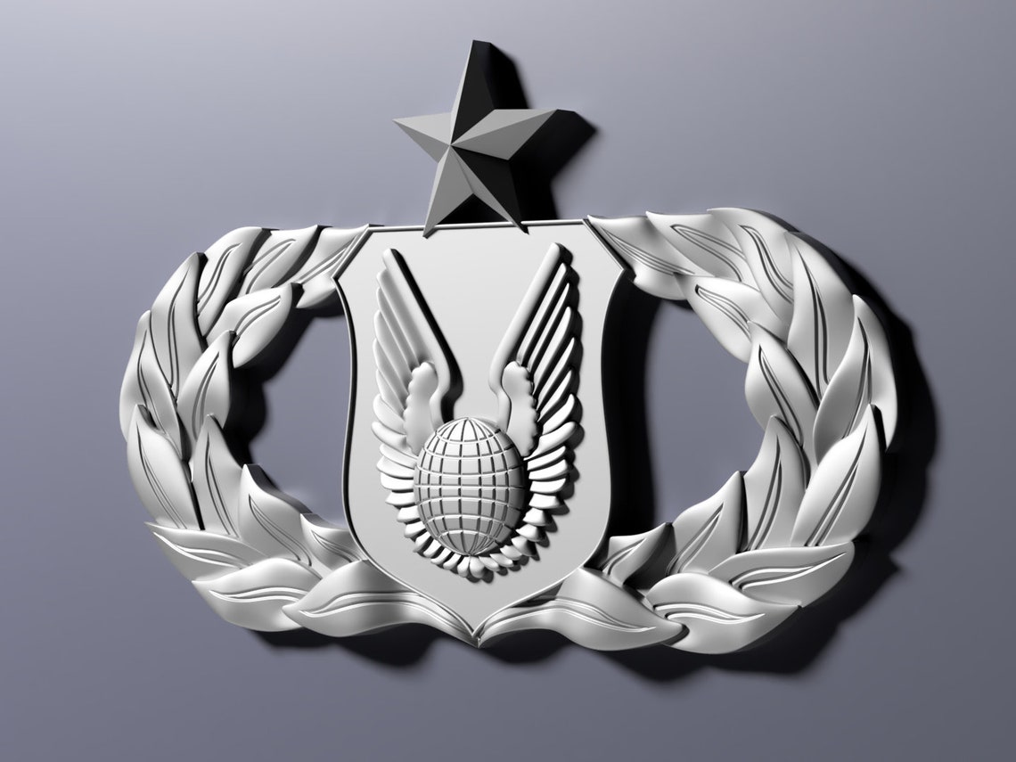 Air Force Operations Support Senior Badge 3D stl Datei für - Etsy.de