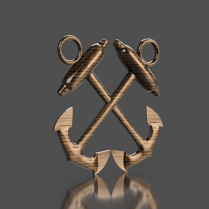 Navy Boatswain Mate (BM) Rating Badge 3D Stl File for CNC Router - Etsy