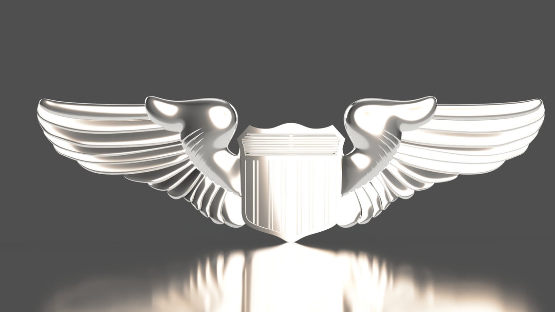 Air Force Pilot Badge 3D Stl File for CNC Router - Etsy