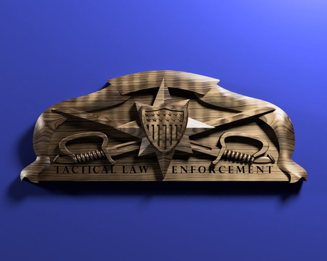 Coast Guard Tactical Law Enforcement Insignia 3D Stl File for CNC ...