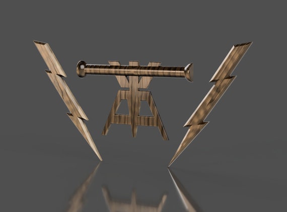 Navy Fire Controlman FC Rating Badge 3D Stl File for CNC | Etsy