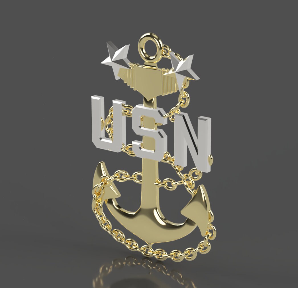 Navy Master Chief Petty Officer MCPO Insignia 3D Stl File | Etsy