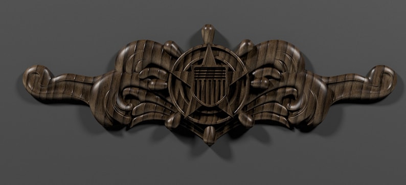 Coast Guard Cutterman Insignia 3D Stl File for CNC Router - Etsy